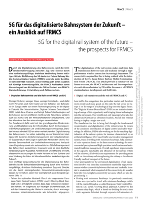 FRMCS/5G-Datenkommunikation | Digitale Schiene Deutschland